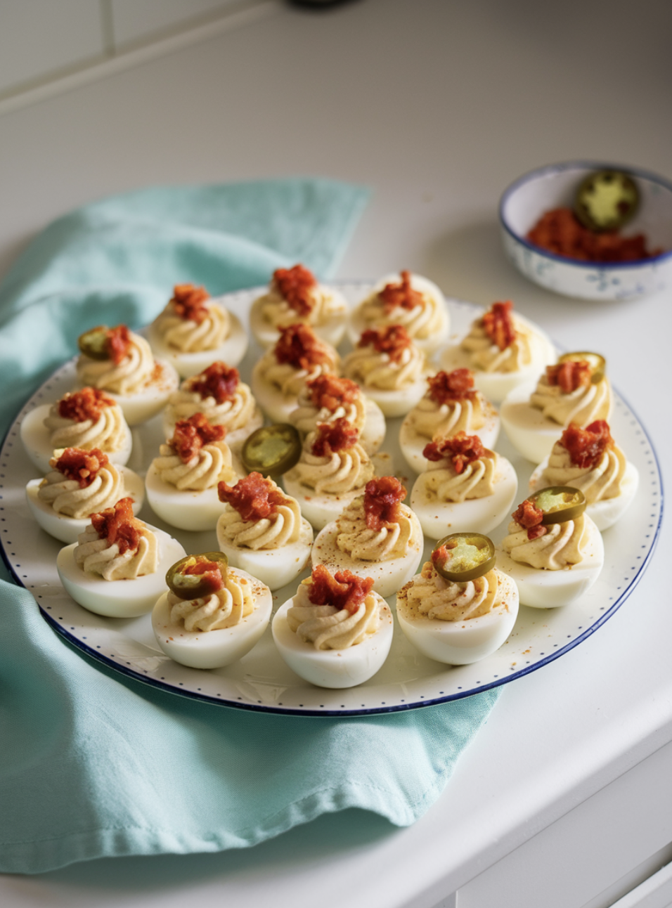 Devilled Eggs with a Twist - Yum Yum Plates