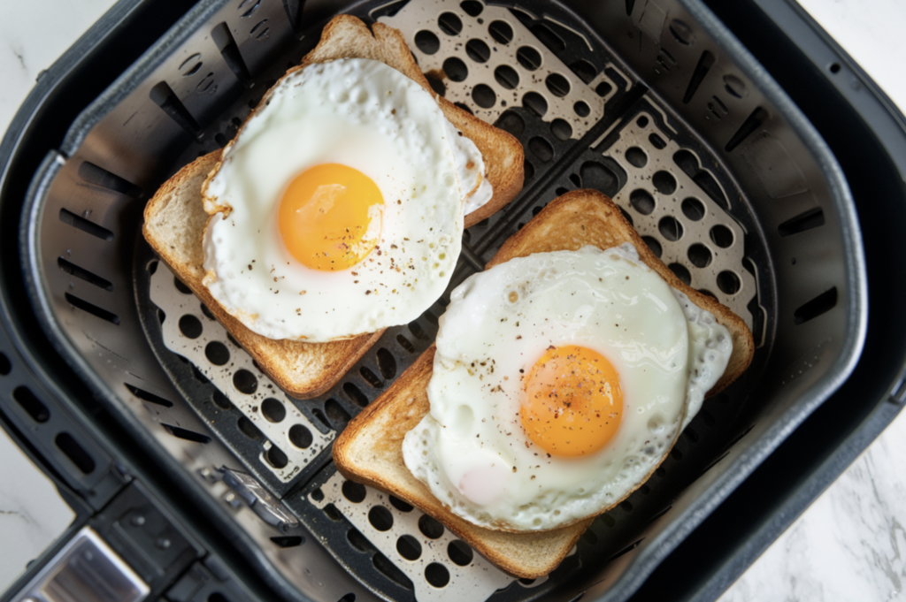 Air Fryer Egg Toast (15 Min) - Yum Yum Plates