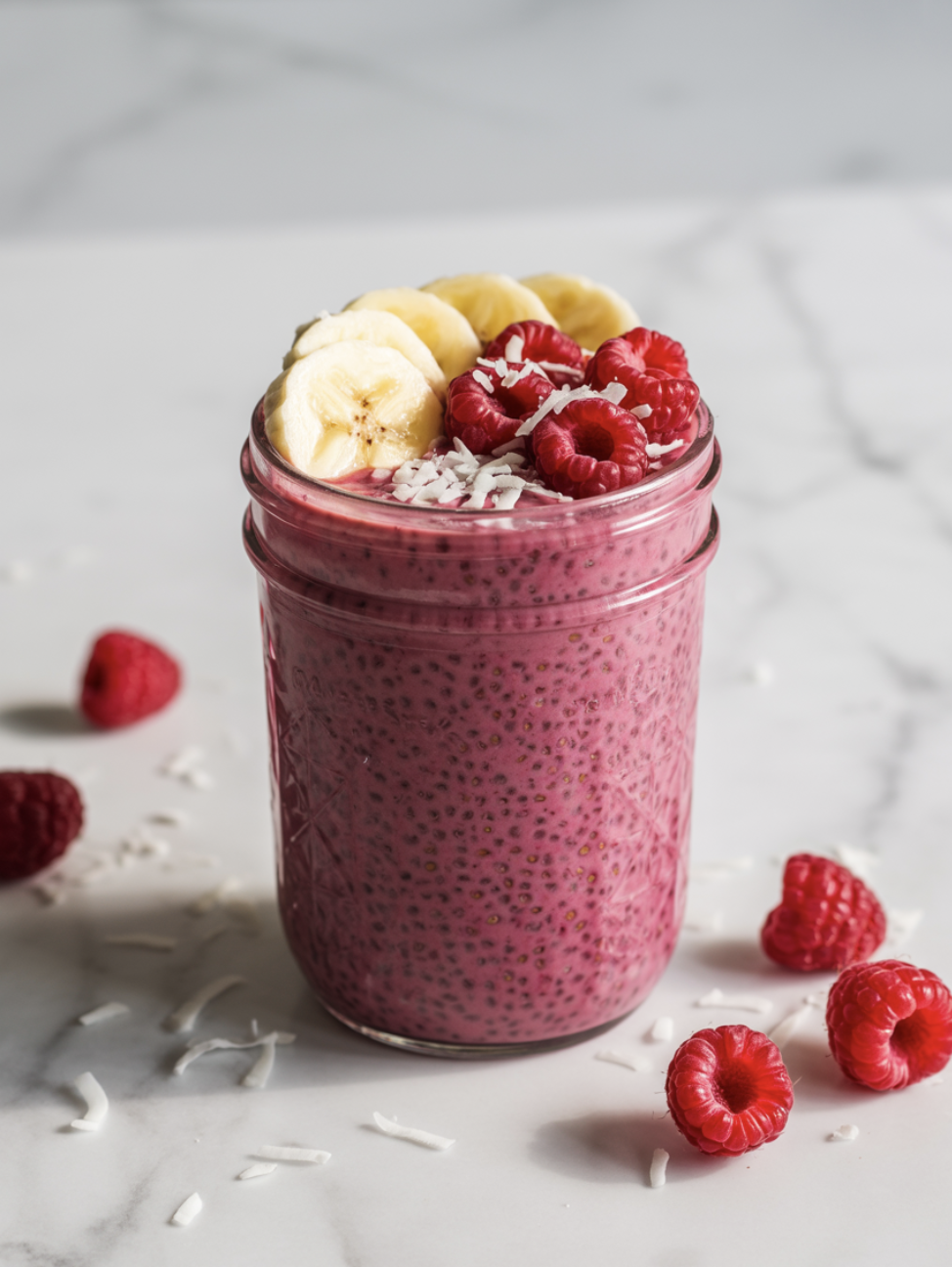 Creamy Raspberry Chia Pudding - Yum Yum Plates