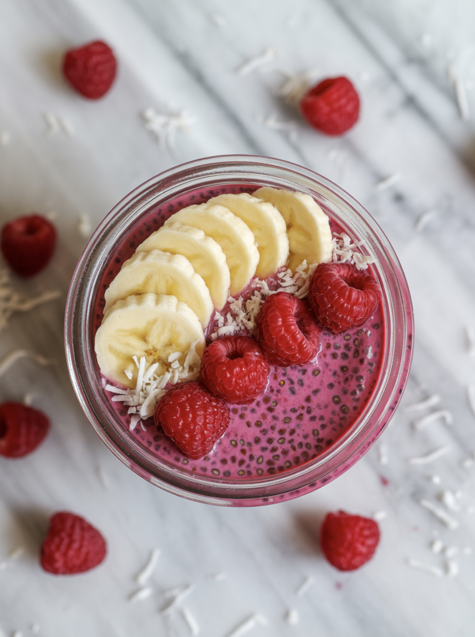 Creamy Raspberry Chia Pudding - Yum Yum Plates