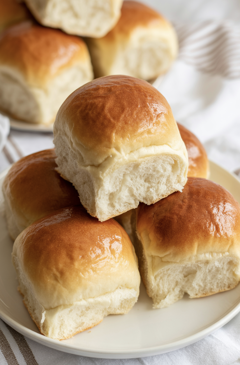 30 Minute Fluffy Dinner Rolls - Yum Yum Plates