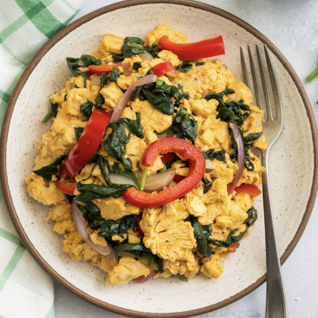 Easy Flavorful Tofu Scramble - Yum Yum Plates