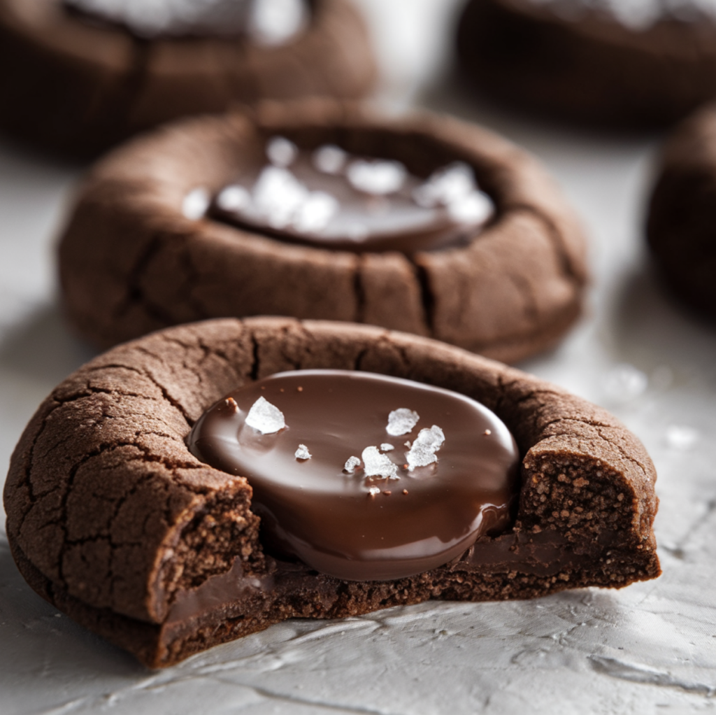 Chocolate Thumbprint Cookies - Yum Yum Plates