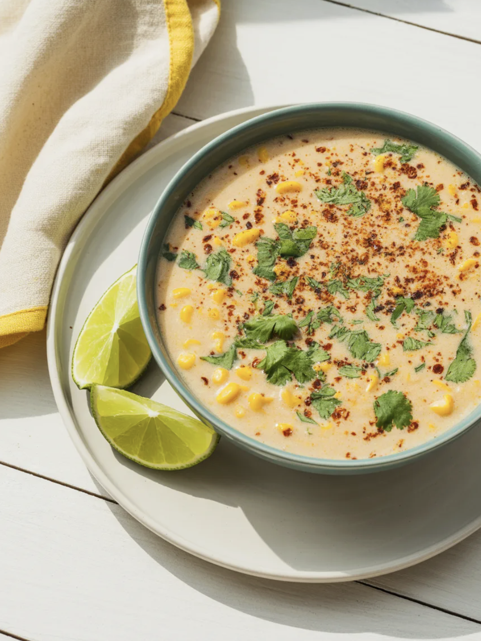 Mexican Street Corn Soup - Yum Yum Plates